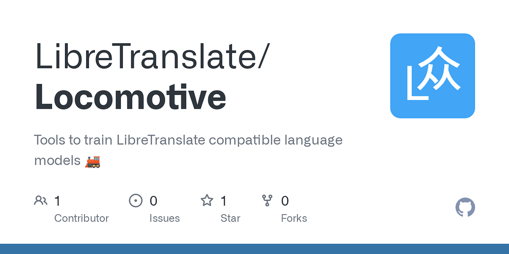 Language model training for argos-translate/LT: Locomotive - General ...