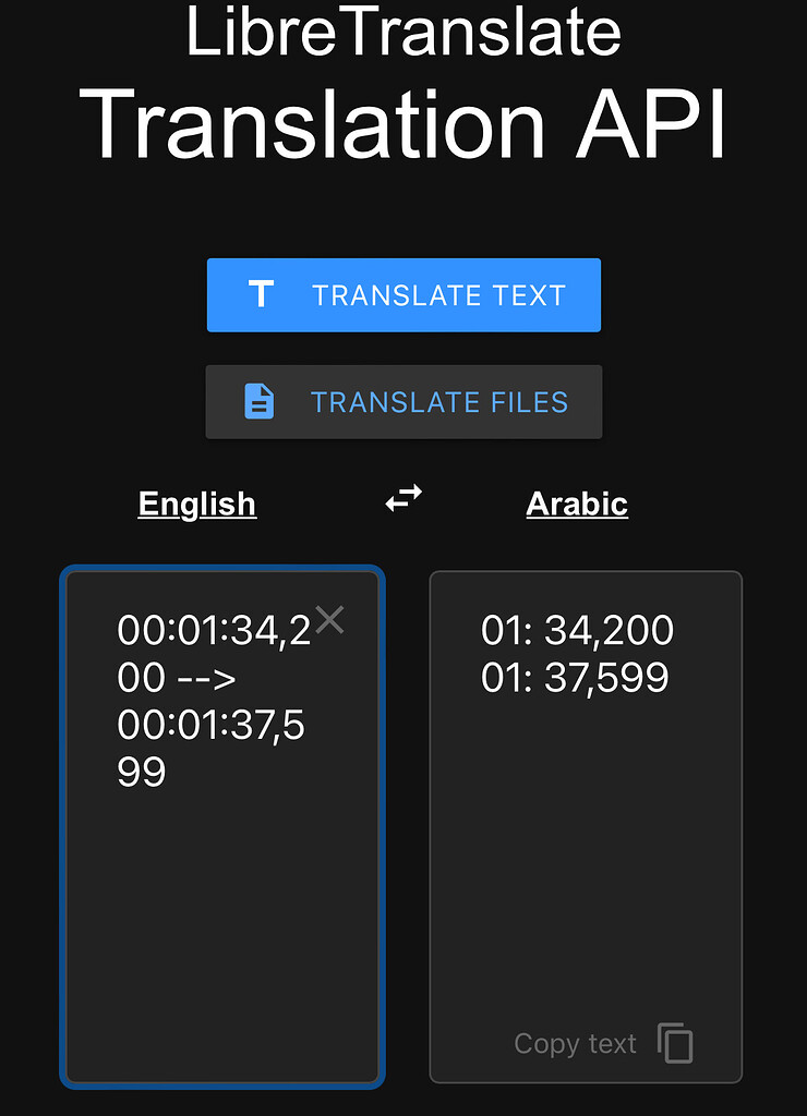 Issue with numbers and Arabic language - General - LibreTranslate Community