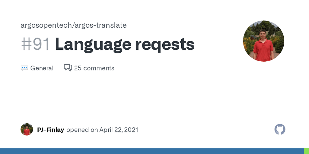 Language Support - Argos Translate - LibreTranslate Community